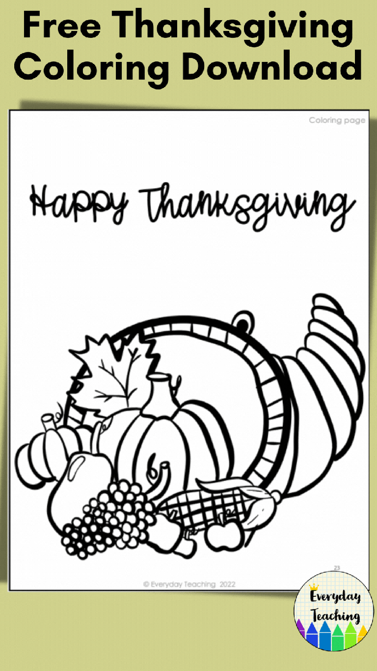 Thanksgiving Activities and Special Education Resources – Everyday ...